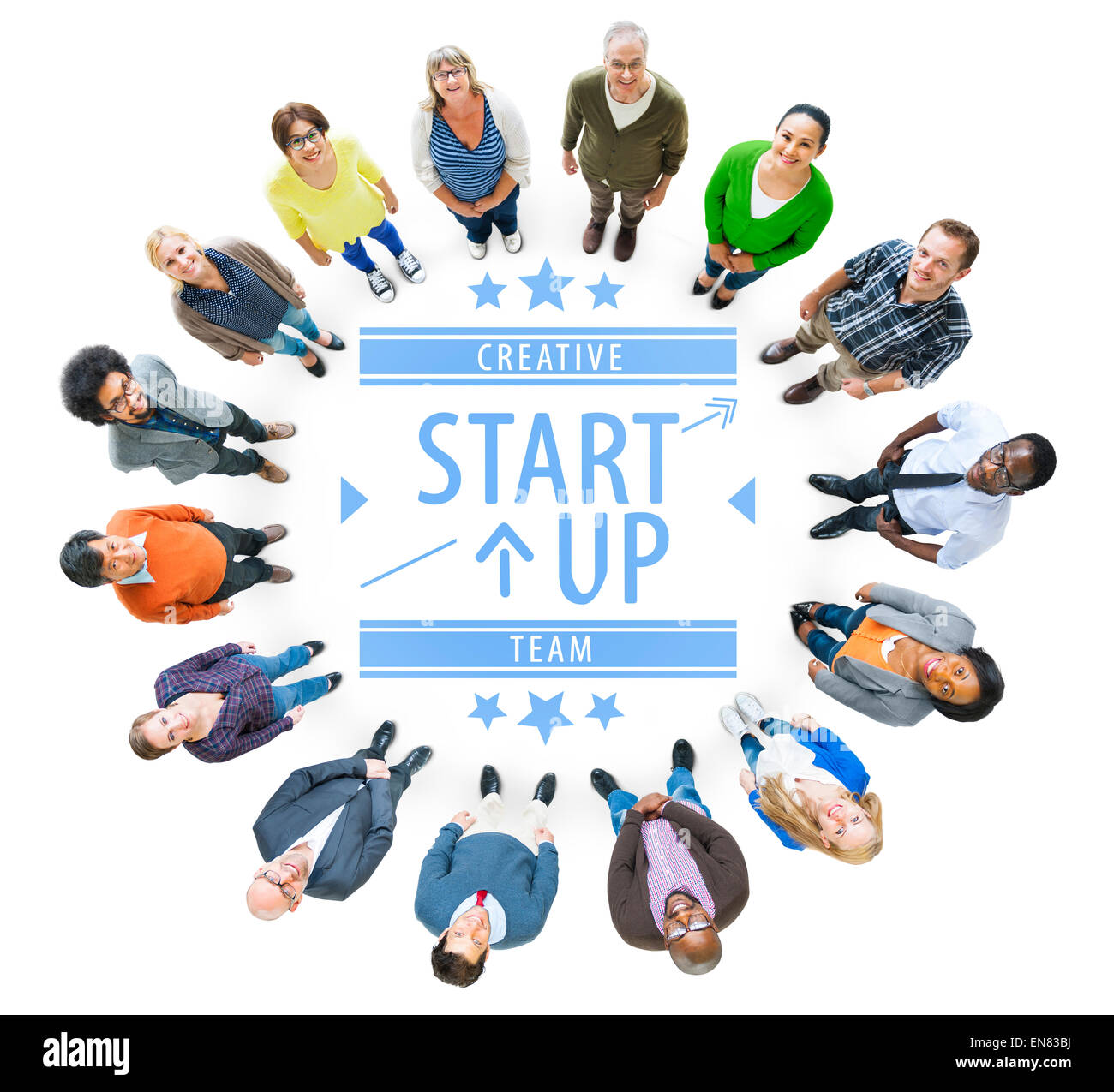 Group of Diverse Creative Multiethnic People Stock Photo - Alamy