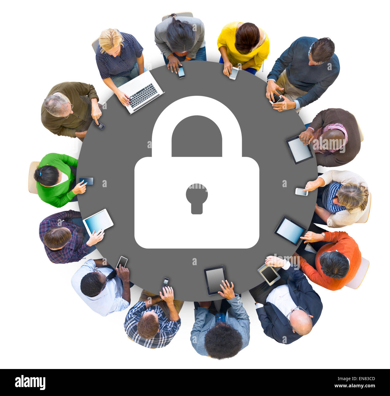 Group of Multiethnic People Using Digital Devices Stock Photo - Alamy Group of Multiethnic People Using Digital Devices Stock Photo - Alamy