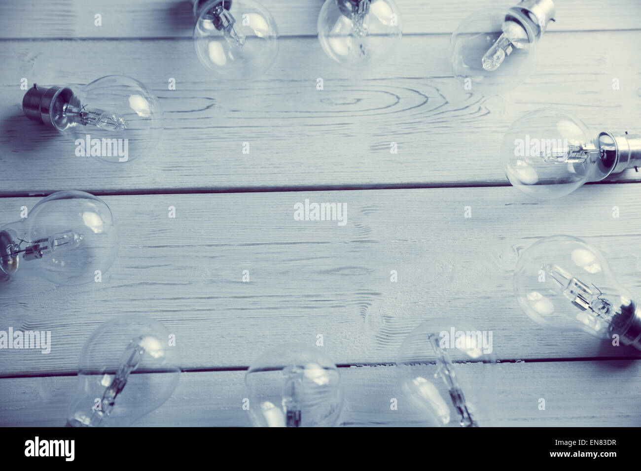 Light bulbs forming frame Stock Photo - Alamy