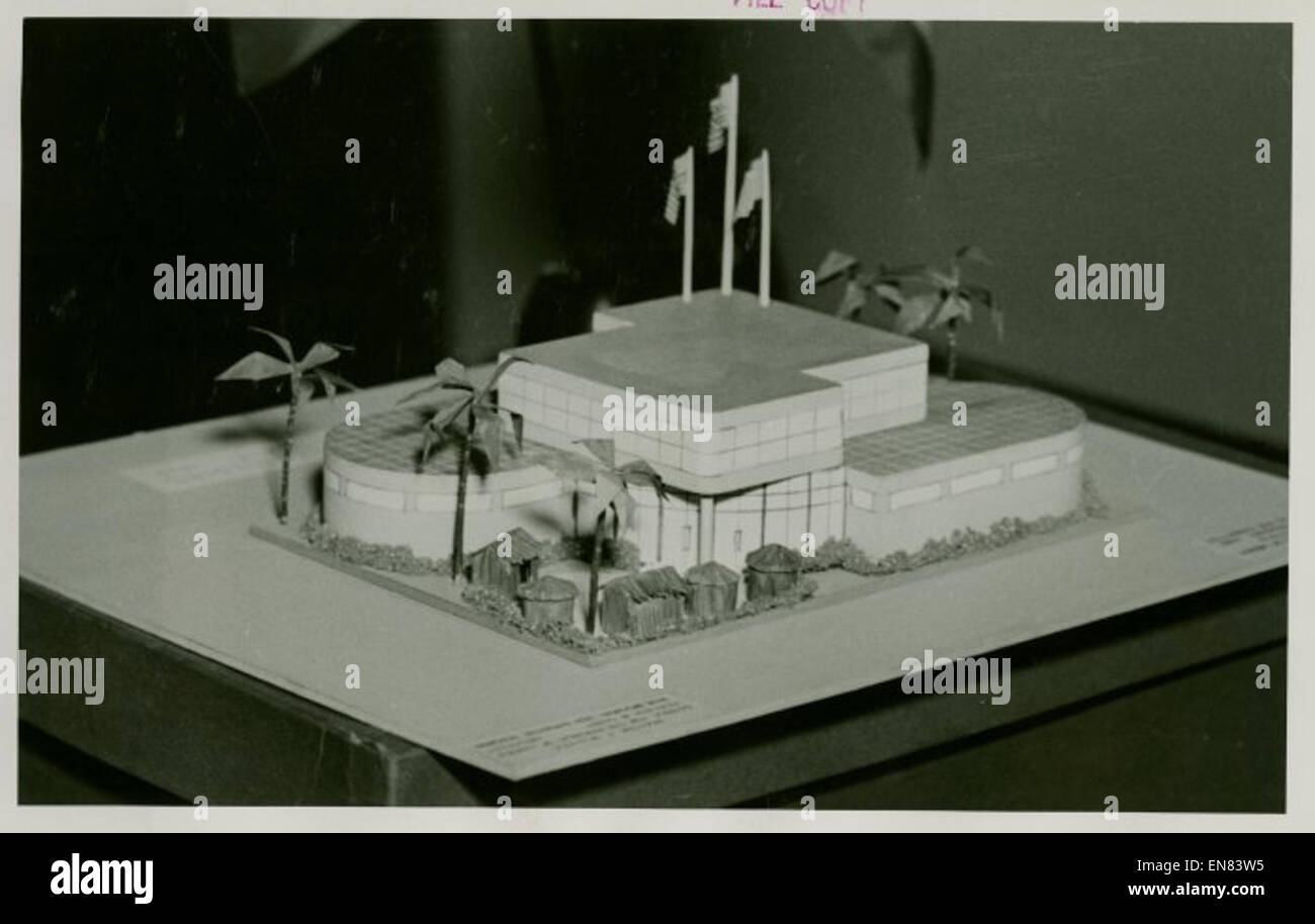 This 1939 model represents the Liberian Government Building at the New ...