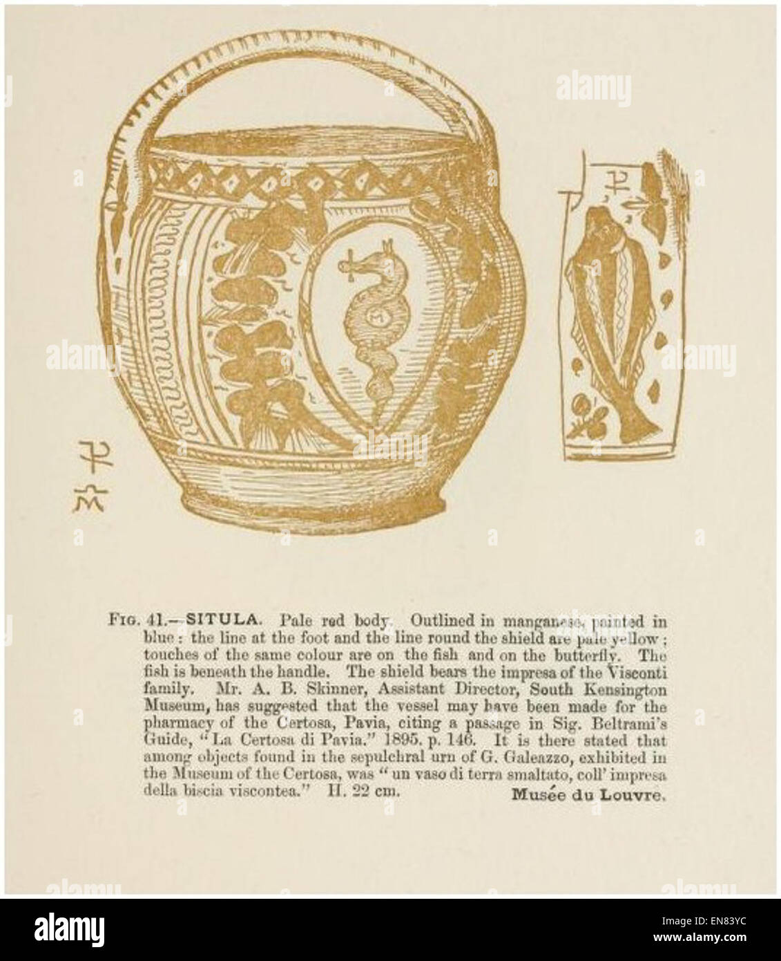 This 1903 illustration from Wallis presents a detailed figure, labeled ...