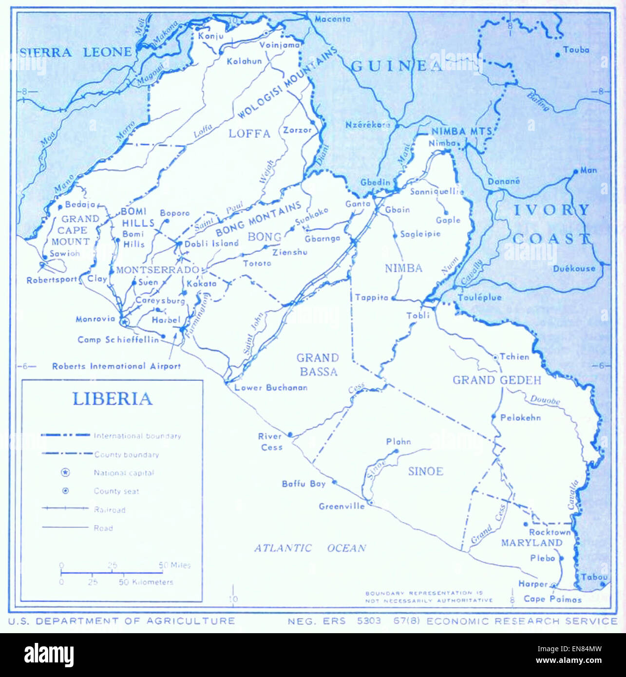 Liberia map hi-res stock photography and images - Alamy
