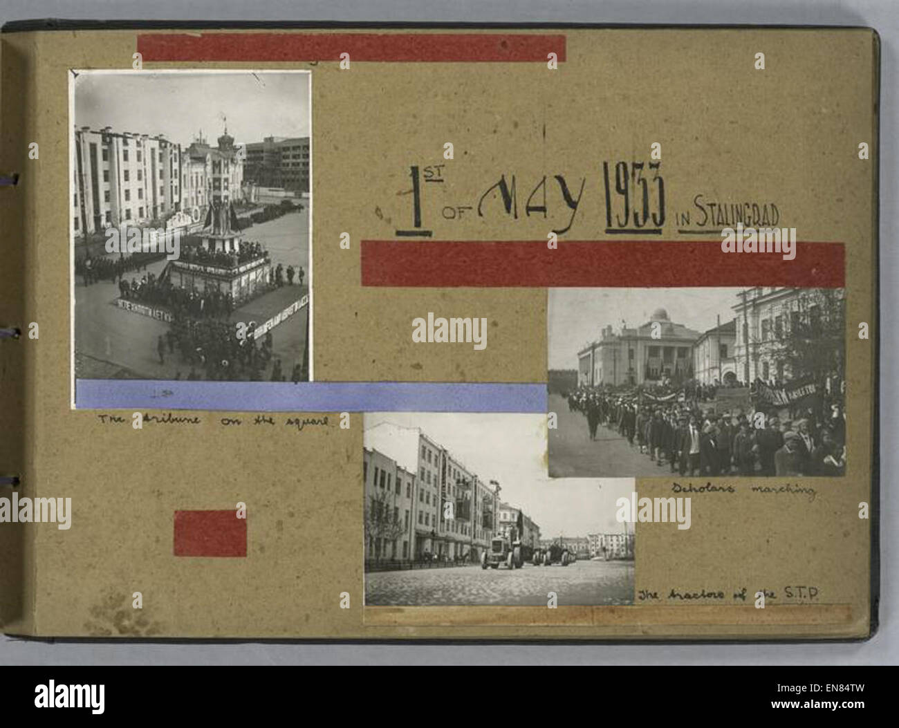 A 1933 album of Stalingrad, containing images from the city during the ...