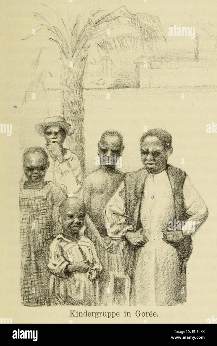 An illustration from Ttikofer’s 1890 work, depicting people from Gorée ...
