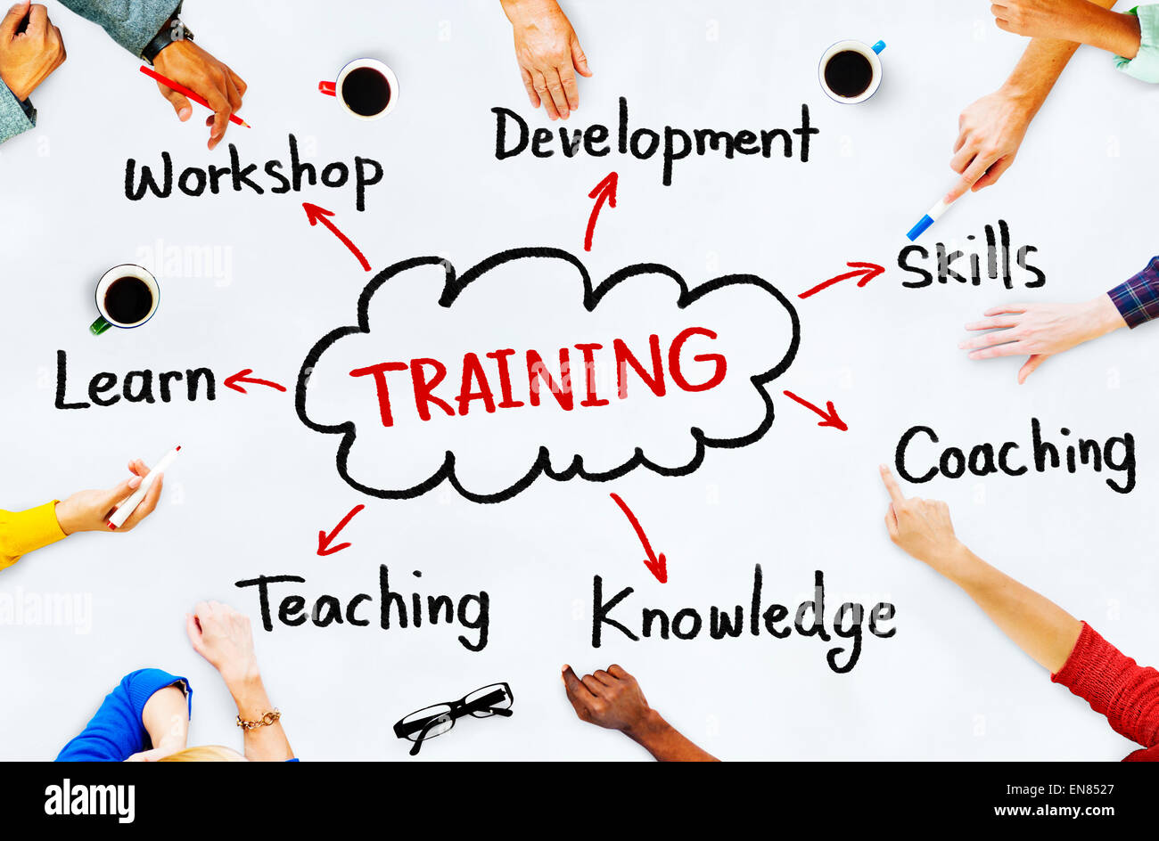 Diverse People and Training Concepts Stock Photo - Alamy