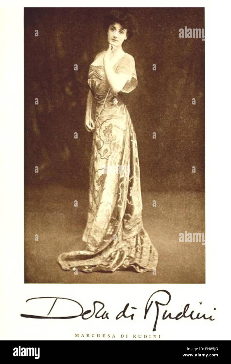 A 1911 portrait by Bates-Batcheller of Marchesa di Rudini, showcasing ...