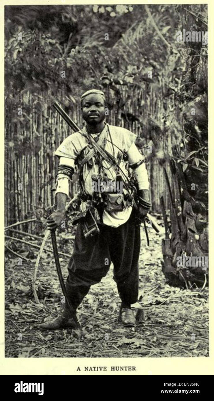 A 1915 illustration by Beatty, Fig. 28, depicting a native hunter in ...