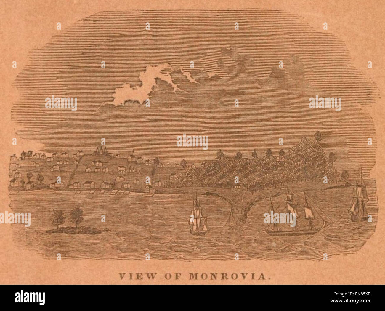 Monrovia map hi-res stock photography and images - Alamy
