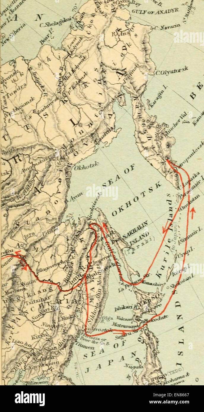 Historical map depicting route hi-res stock photography and images - Alamy