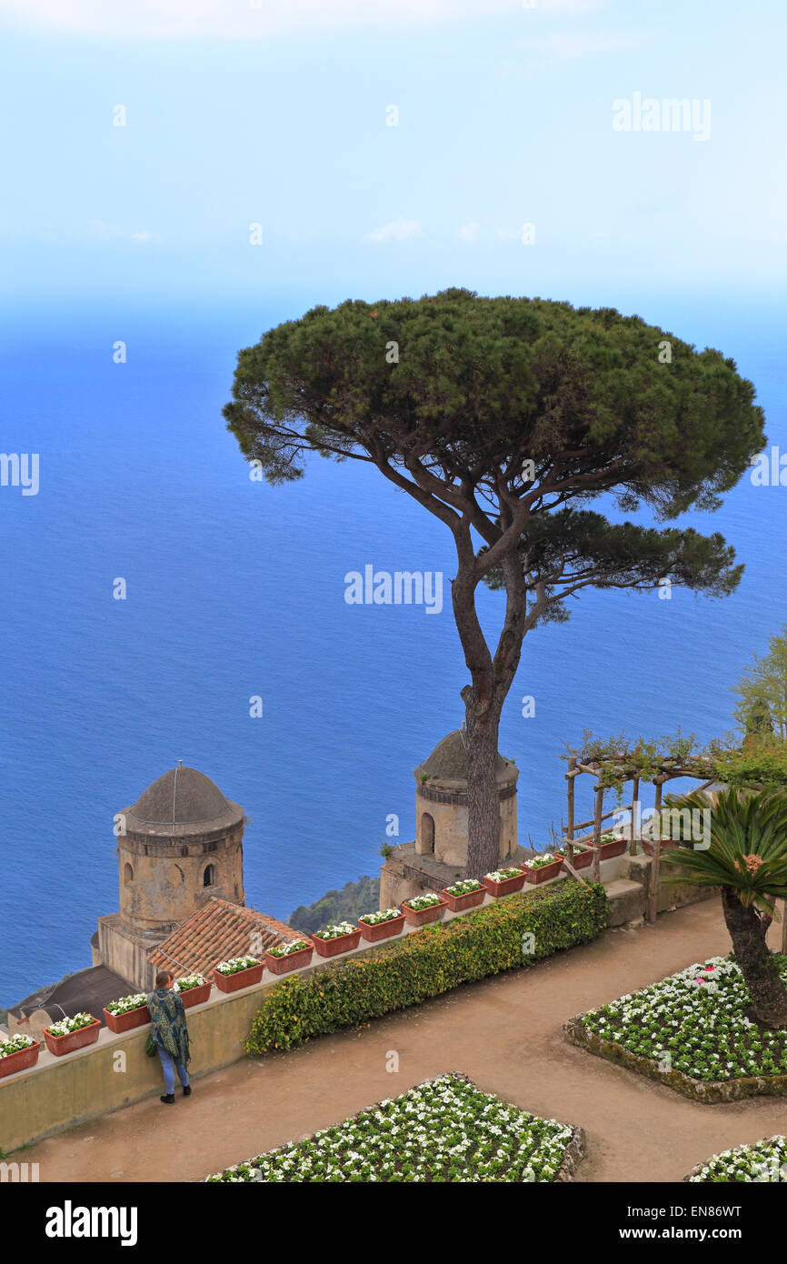 Villa Rufolo gardens Ravello Amalfi Coast Italy Stock Photo - Alamy