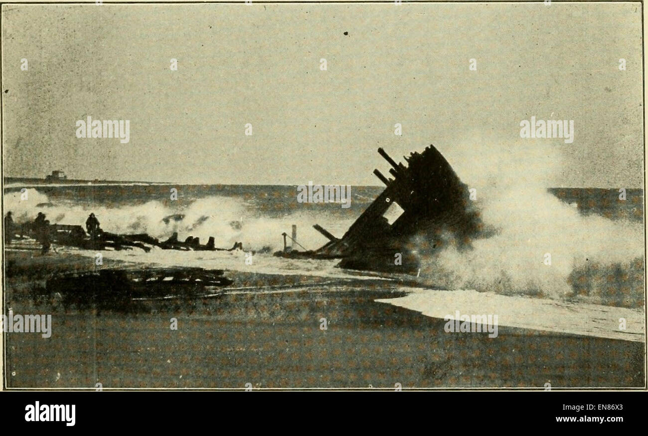 This 1915 illustration by Gardner depicts the wreck of the Schooner ...