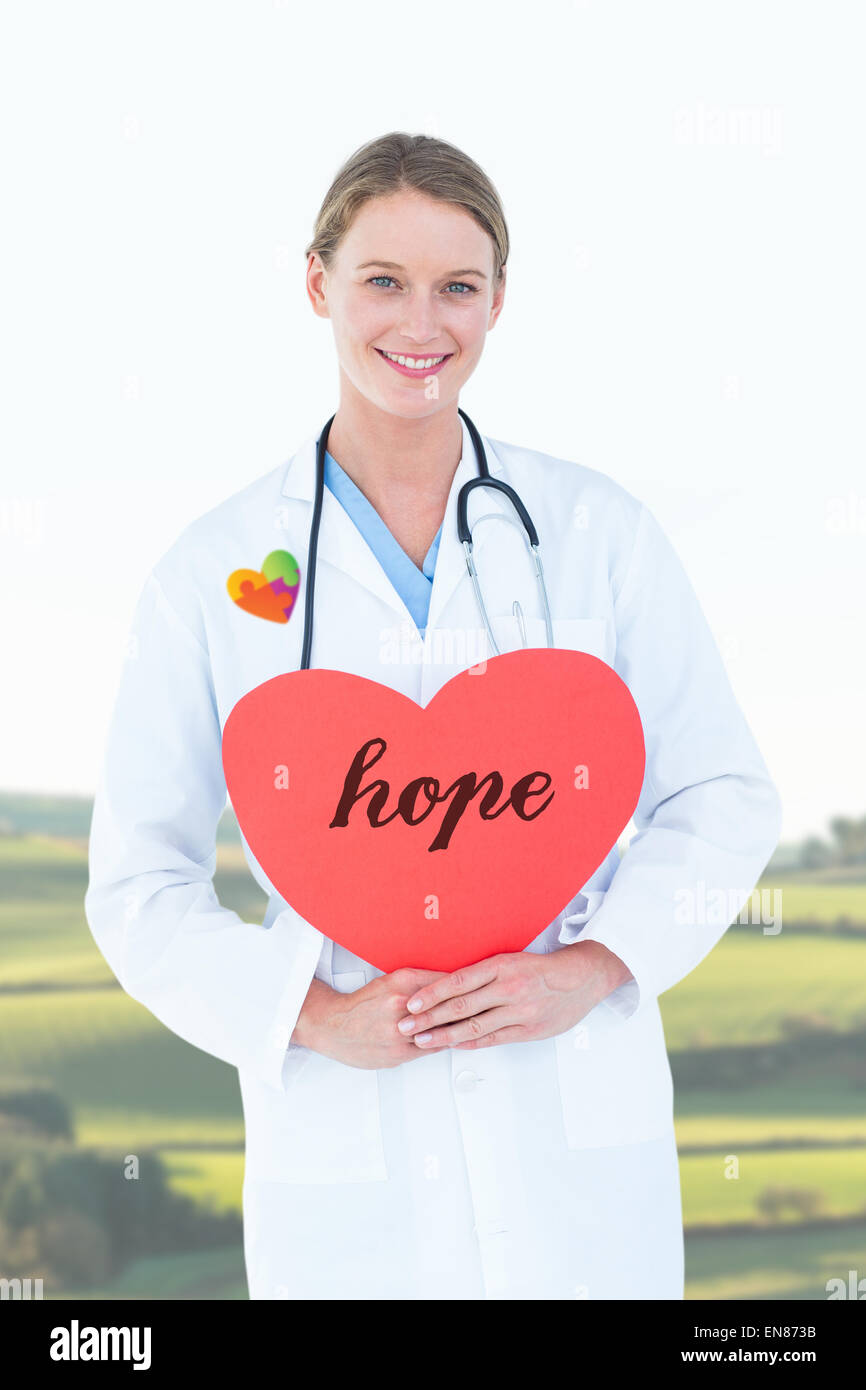 Hope against scenic landscape Stock Photo - Alamy