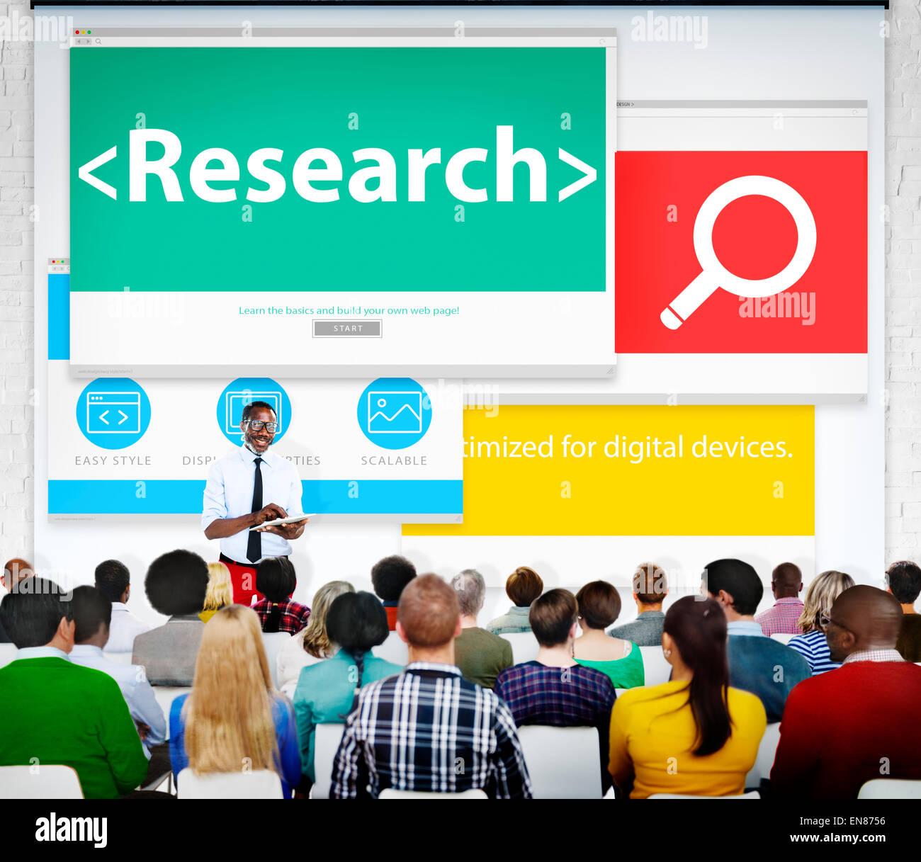 Research Review Analysis Study Search Seminar Conference Concept Stock ...