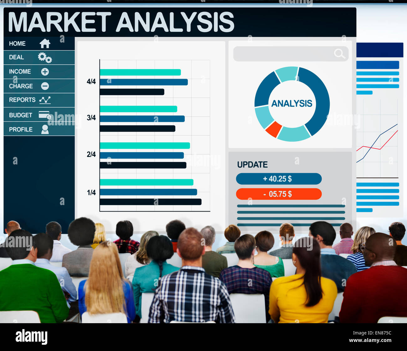 People Accounting Data Analysis Seminar Concept Stock Photo - Alamy