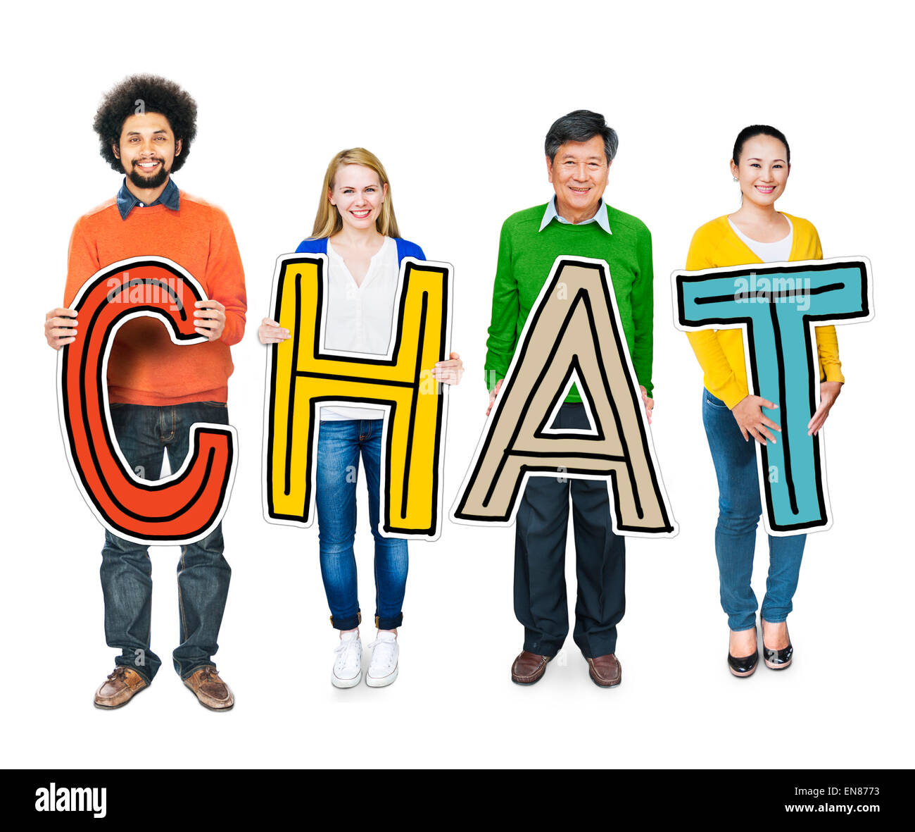 Teamwork chat hi-res stock photography and images - Alamy