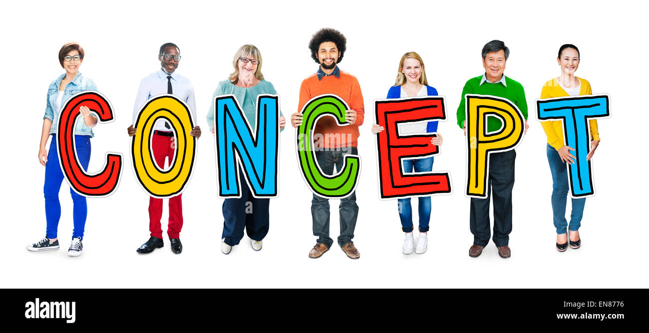 Group creative people isolated Cut Out Stock Images & Pictures - Alamy
