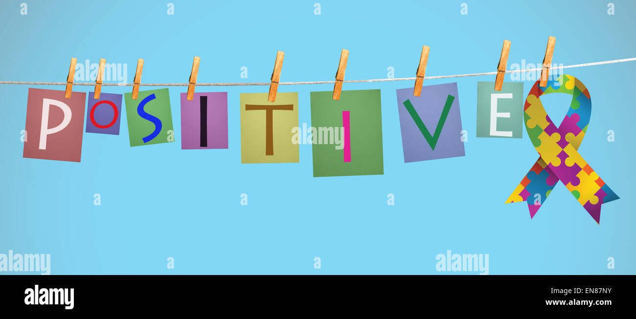 Composite image of positive Stock Photo - Alamy