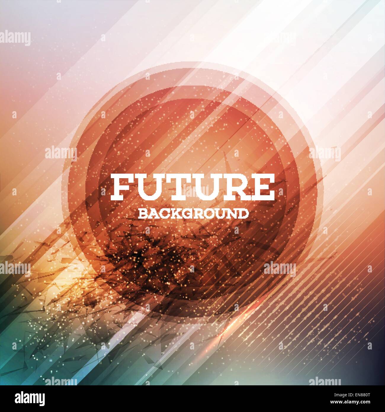 Circular futuristic background. Vector illustration EPS 10 Stock Vector ...