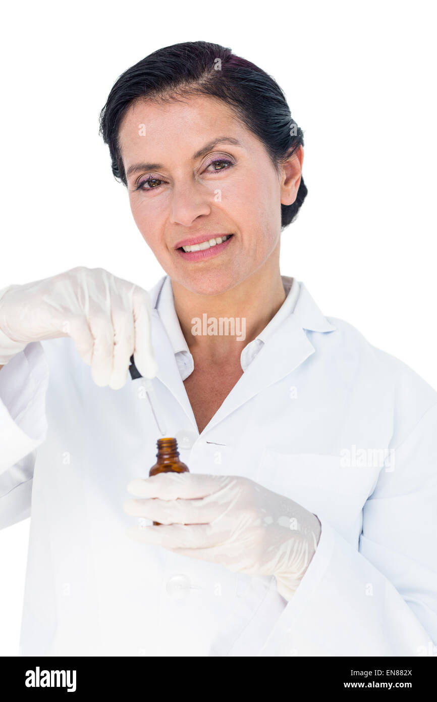 Doctor holding medicine bottle hi-res stock photography and images - Alamy