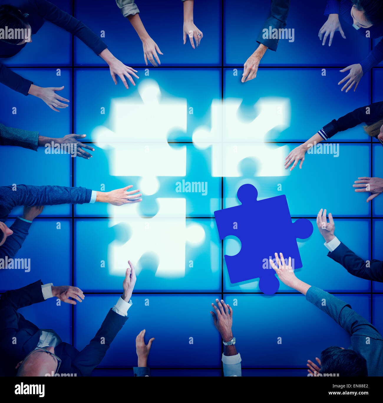 Corporate Business People Meeting Connection Team Concept Stock Photo ...