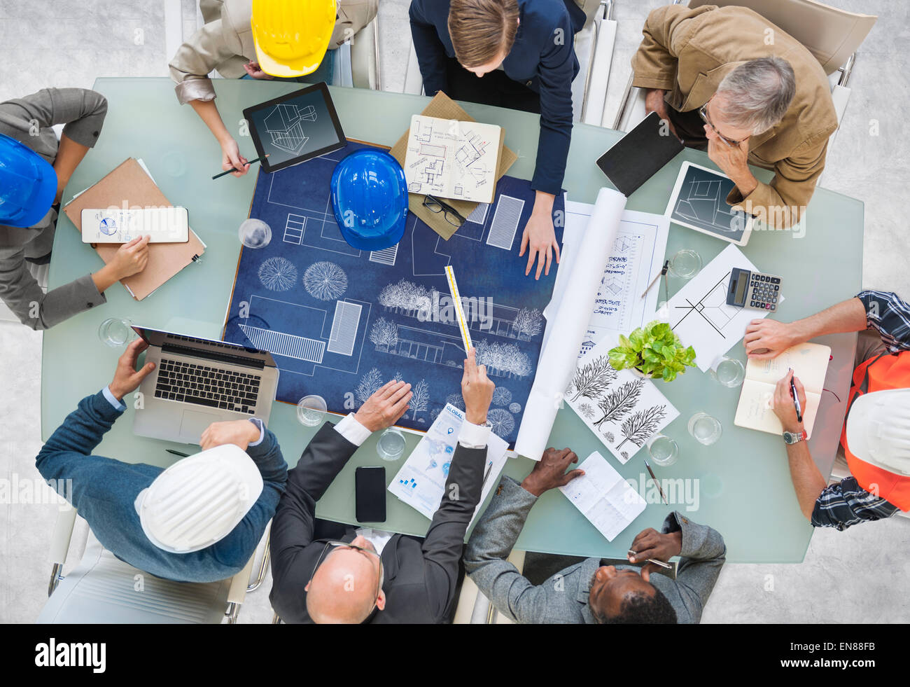 Group of Architects Planning Stock Photo - Alamy