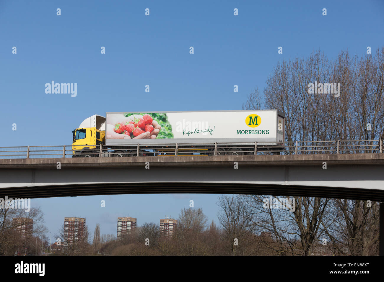 Morrisons delivery truck hi-res stock photography and images - Alamy