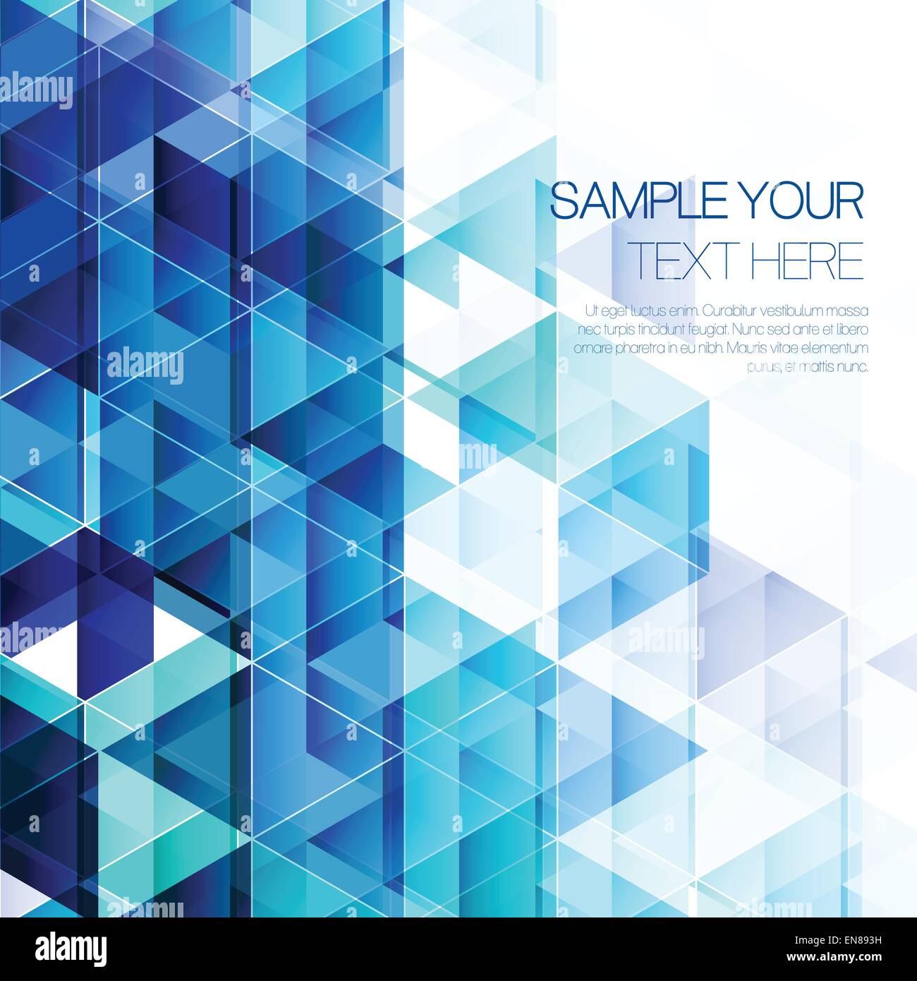 Abstract trendy geometric triangular background. Vector illustration ...