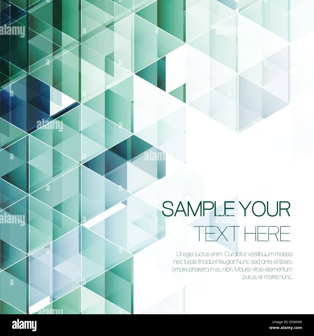 Abstract trendy geometric triangular background. Vector illustration ...