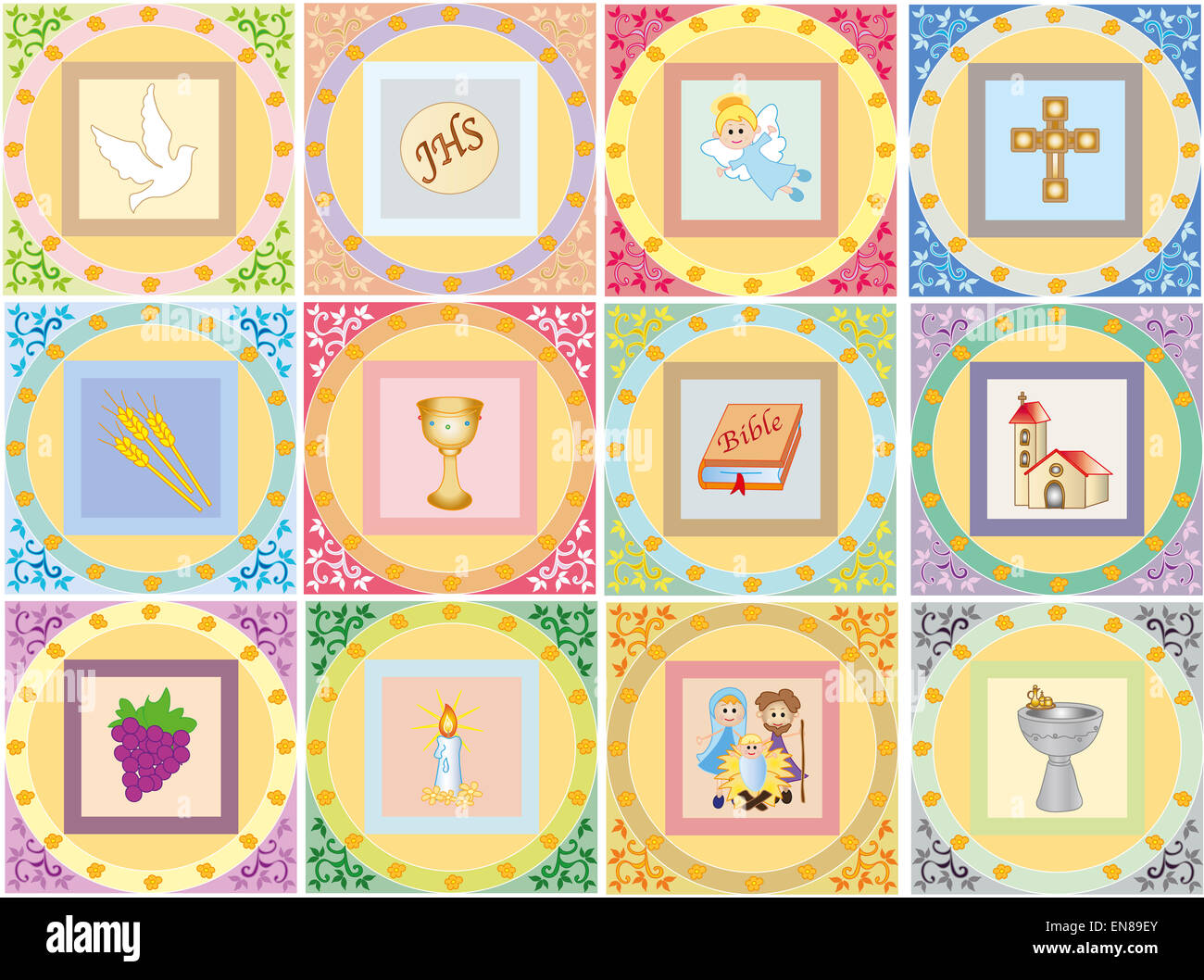 Illustration religious icons hi-res stock photography and images - Alamy