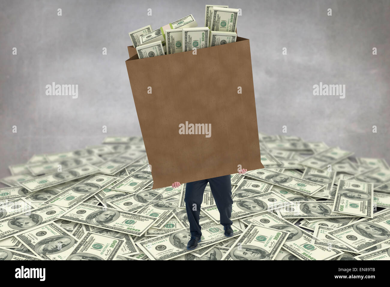 Man carrying bag money hi-res stock photography and images - Alamy