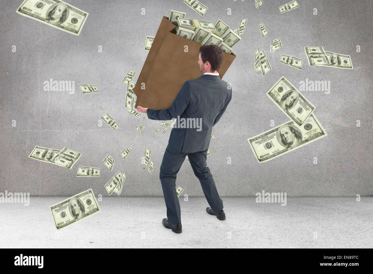 Man carrying bag money hi-res stock photography and images - Alamy