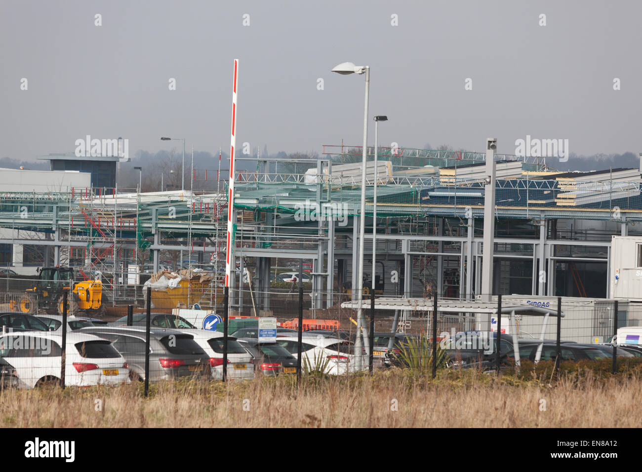 New industrial/retail units under construction in the Midlands UK Stock ...