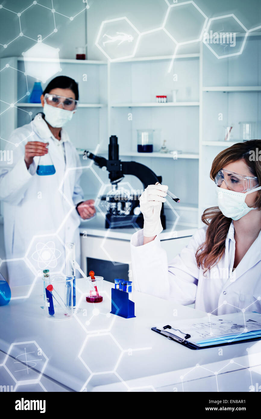 Composite image of science and medical graphic Stock Photo - Alamy