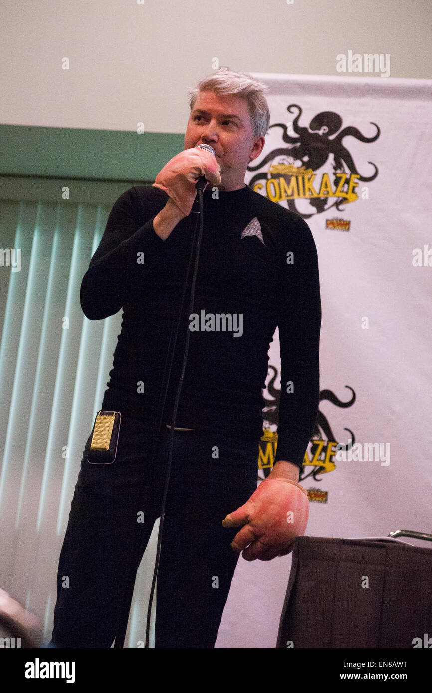 Comedian and TV presenter Chris Gore runs his panel The Kings of ...