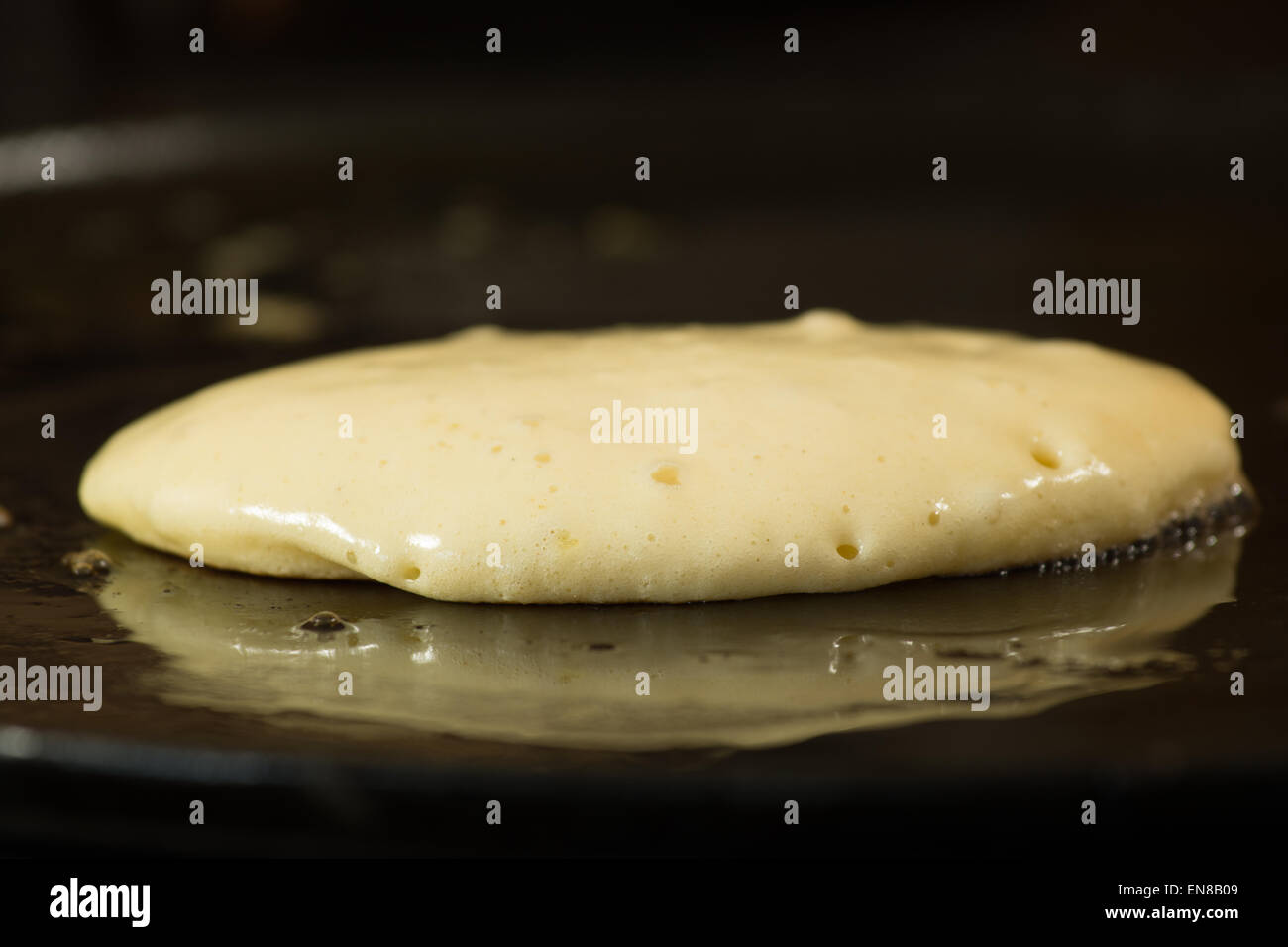 making a fluffy american/scotch style pancake - batter just beginning ...