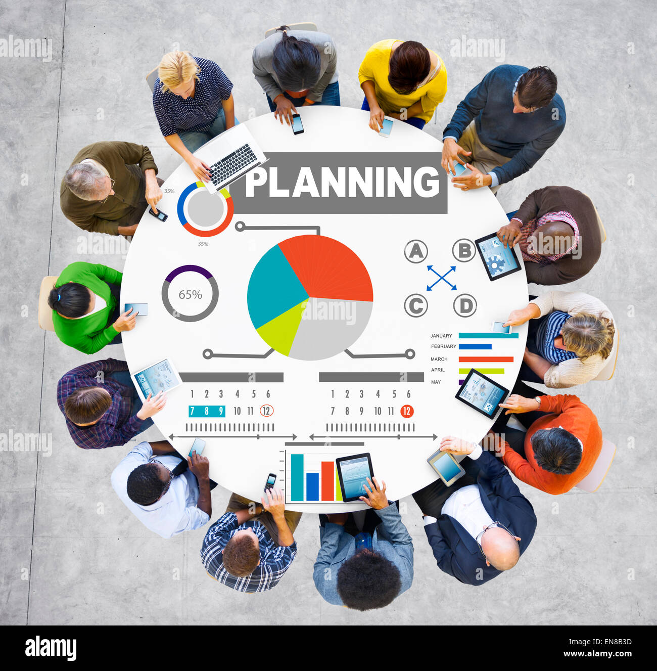 DIversity People Planning Digital Communication Motivation Concept ...
