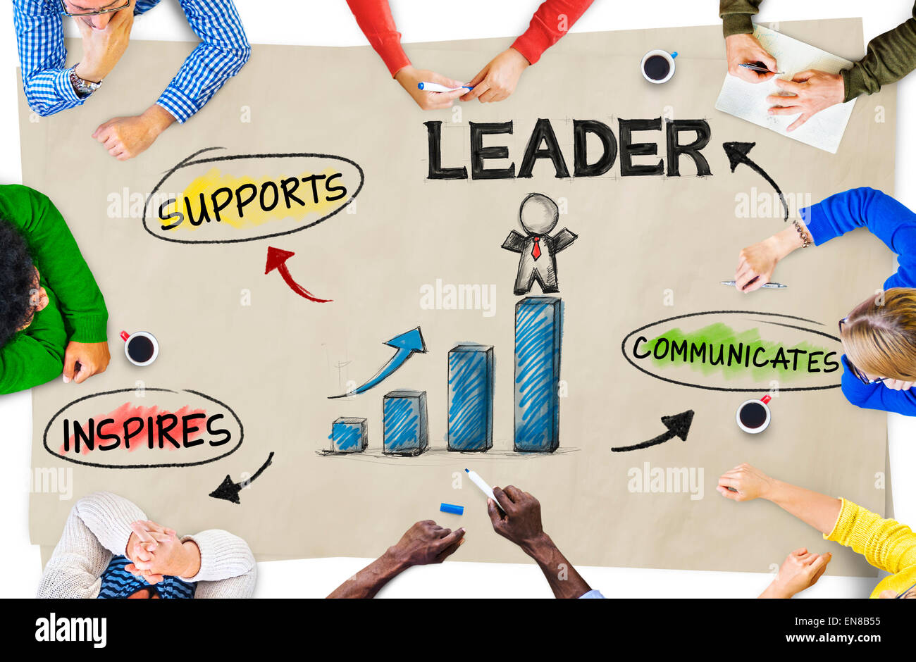 Group of Multiethnic People Discussing About Leadership Stock Photo - Alamy