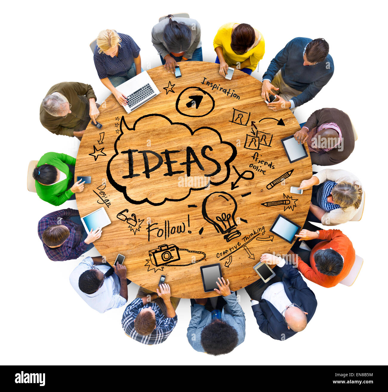People Social Networking an Ideas Concepts Stock Photo - Alamy