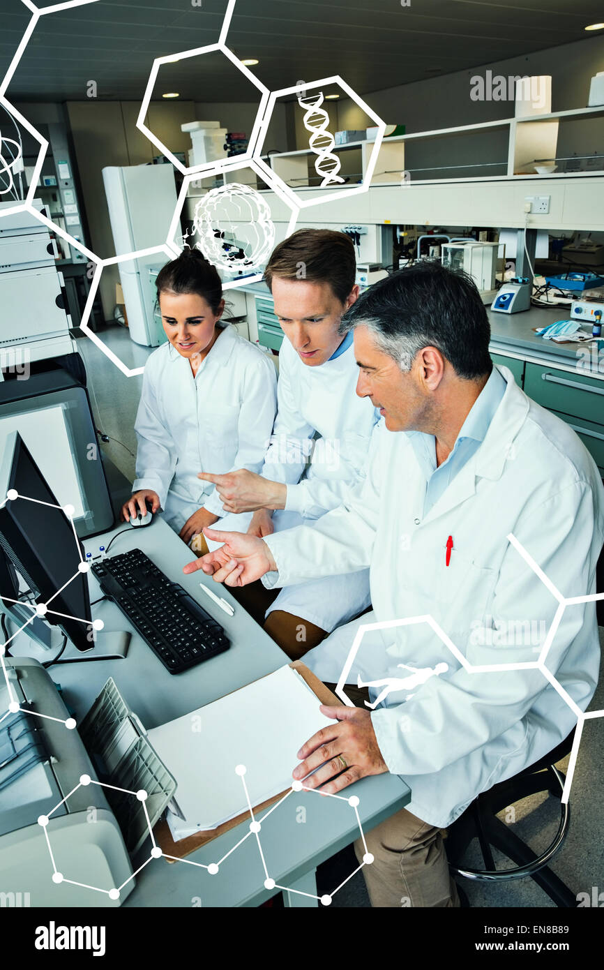 Composite image of science and medical graphic Stock Photo - Alamy