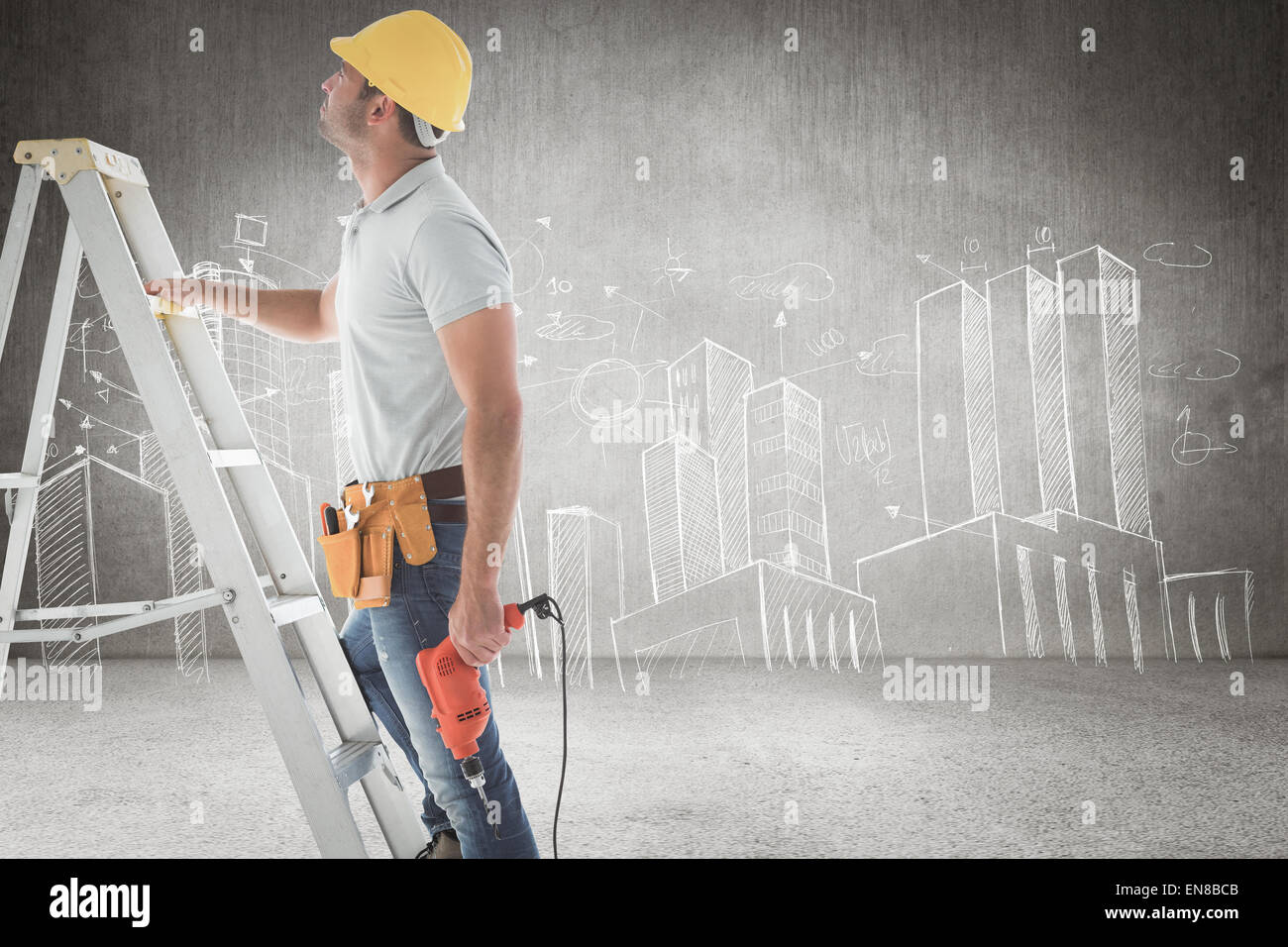 Handyman Ladder High Resolution Stock Photography and Images - Alamy