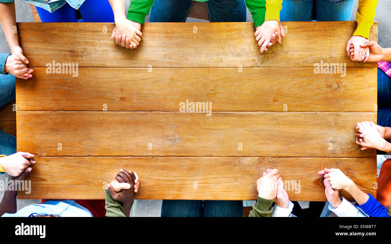 Group of Diverse People Holding Hands Stock Photo - Alamy