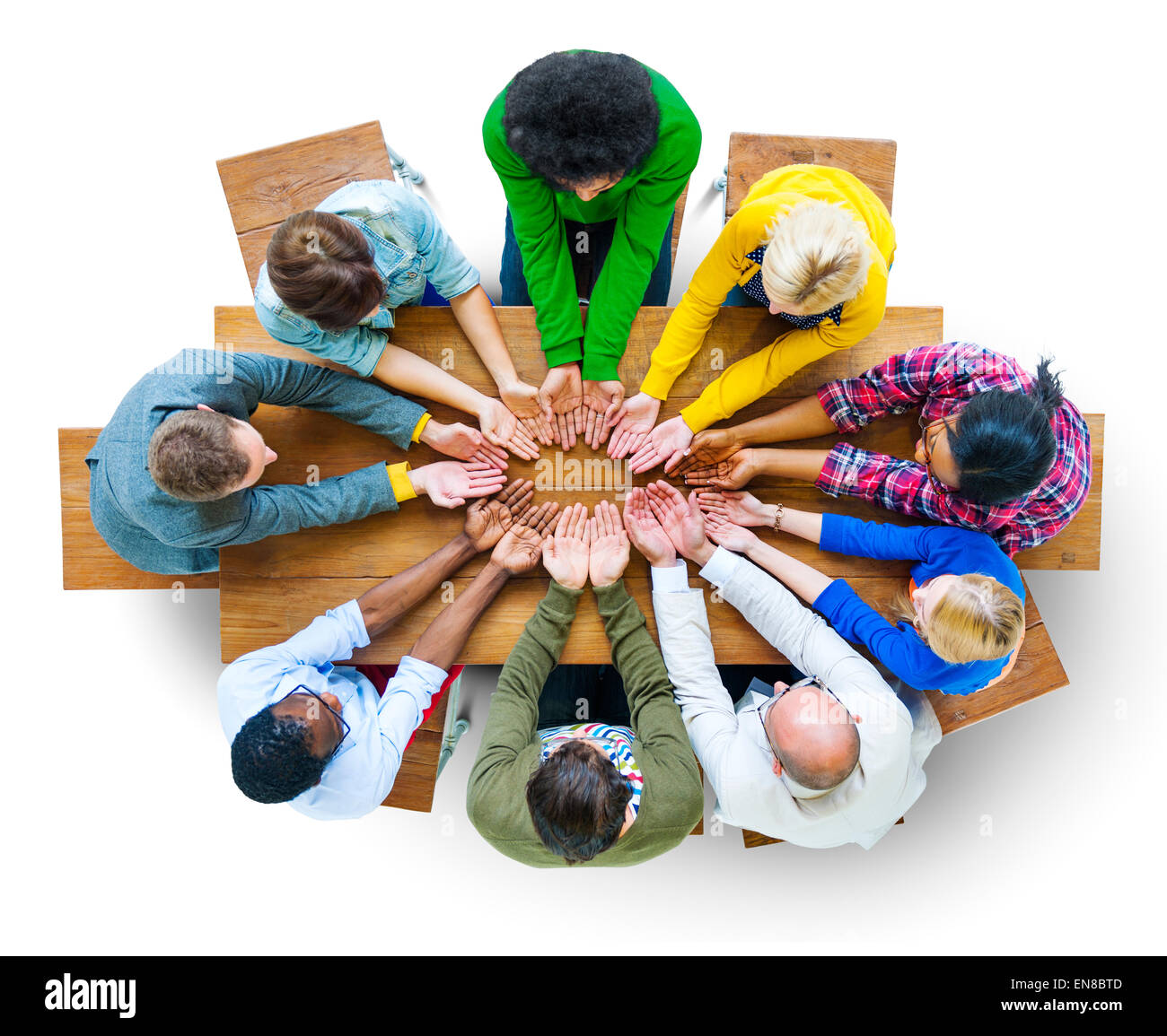 Hands diverse people showing hi-res stock photography and images - Alamy