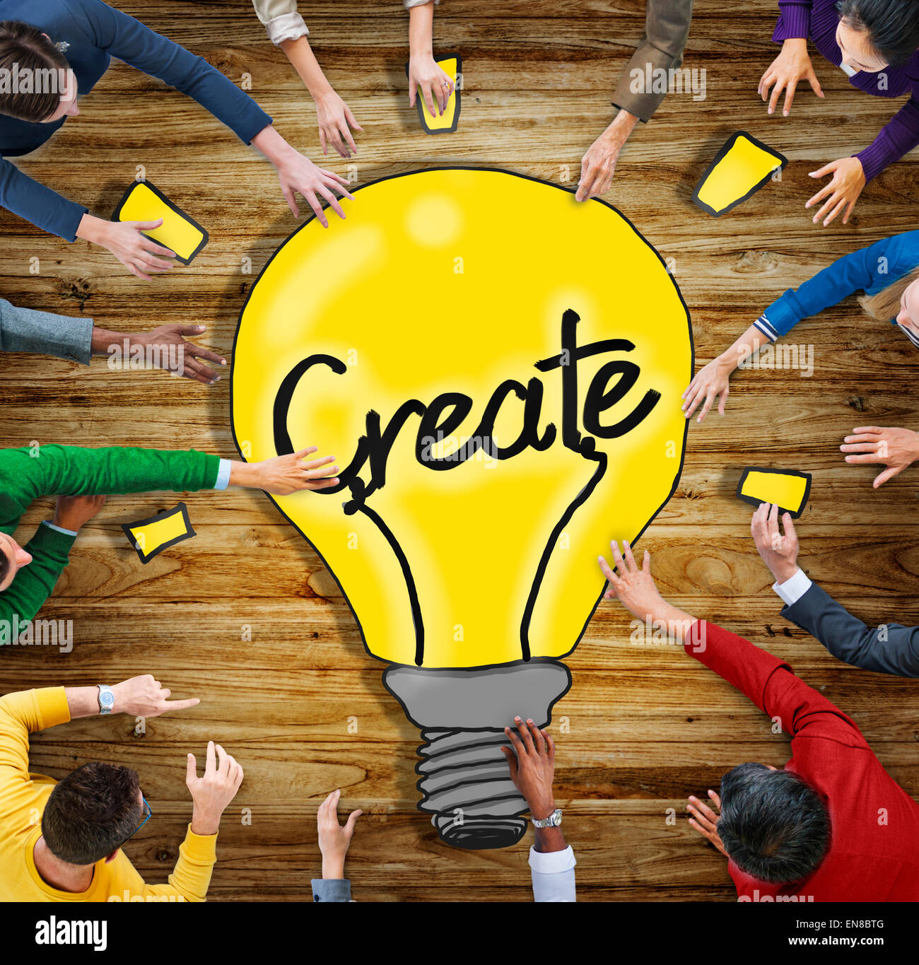 Aerial View People Creativity Breaking New Ground Concepts Stock Photo ...