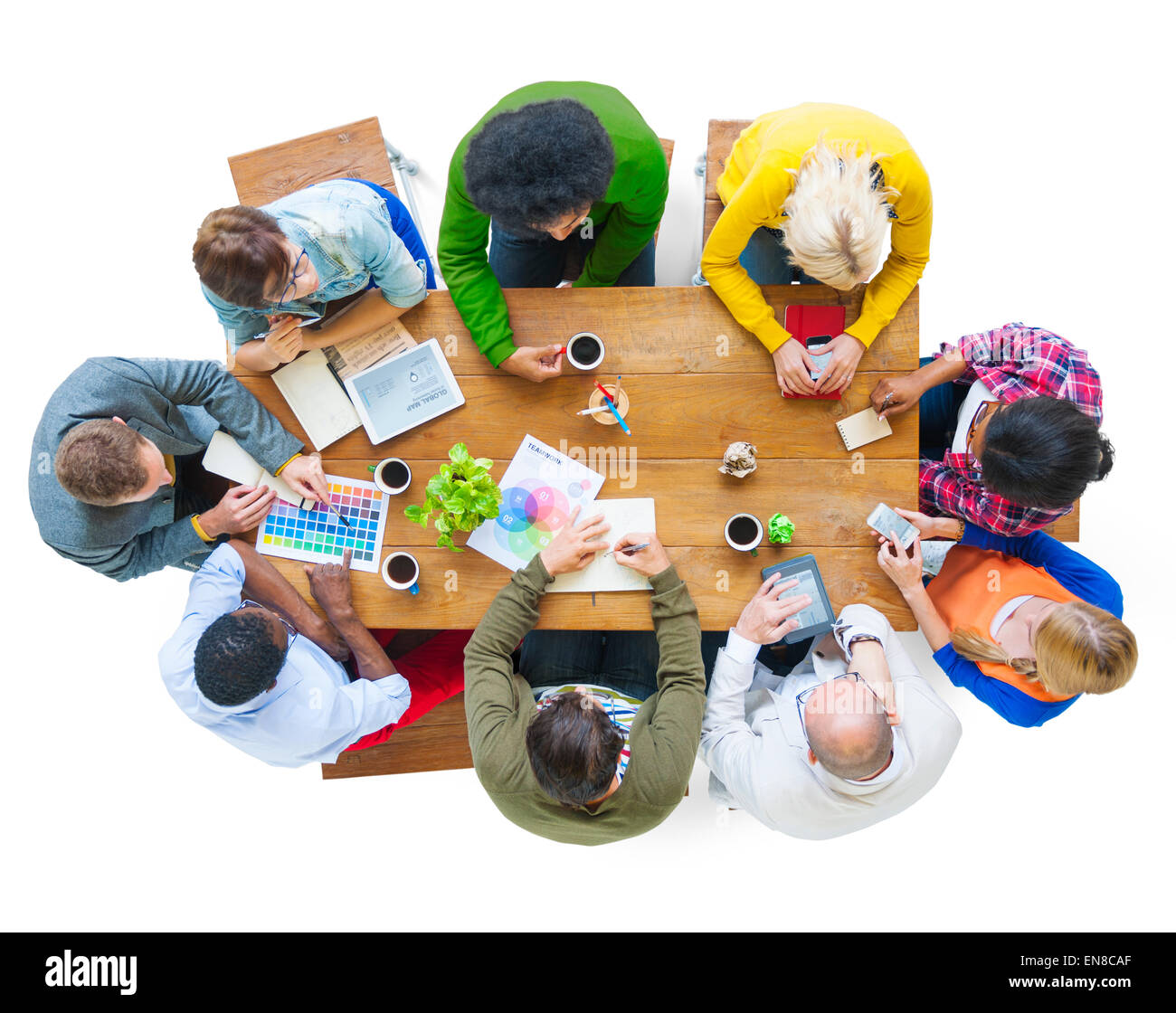 Marketing team discussing strategy Cut Out Stock Images & Pictures - Alamy