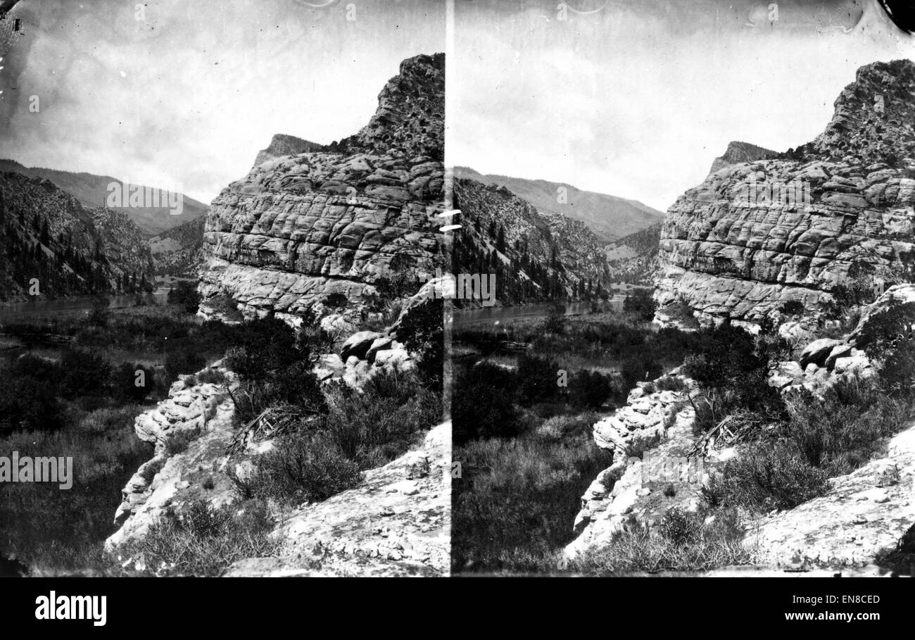 This 1871 photograph of *Green River* in Utah captures the landscape ...