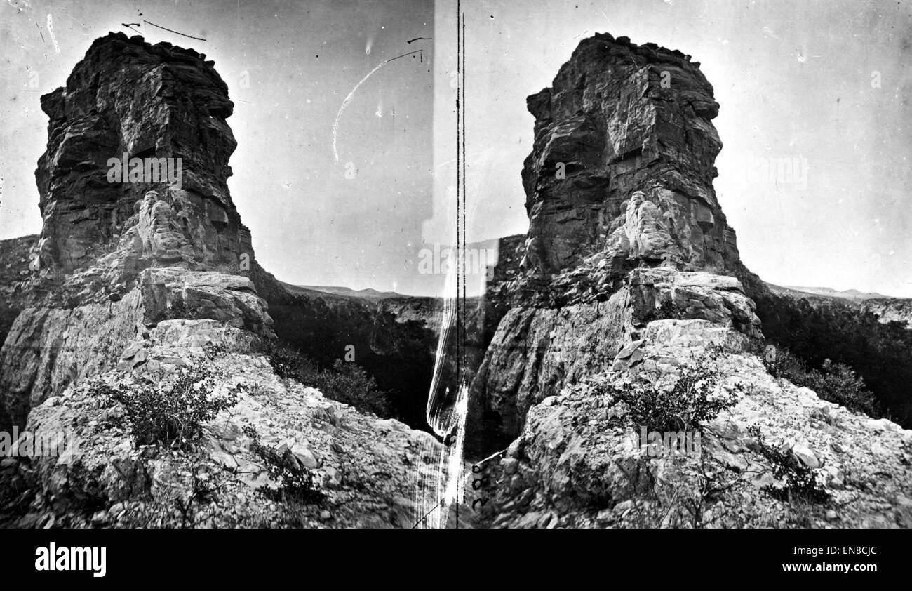 This photograph captures the high rock formation at the side of the ...