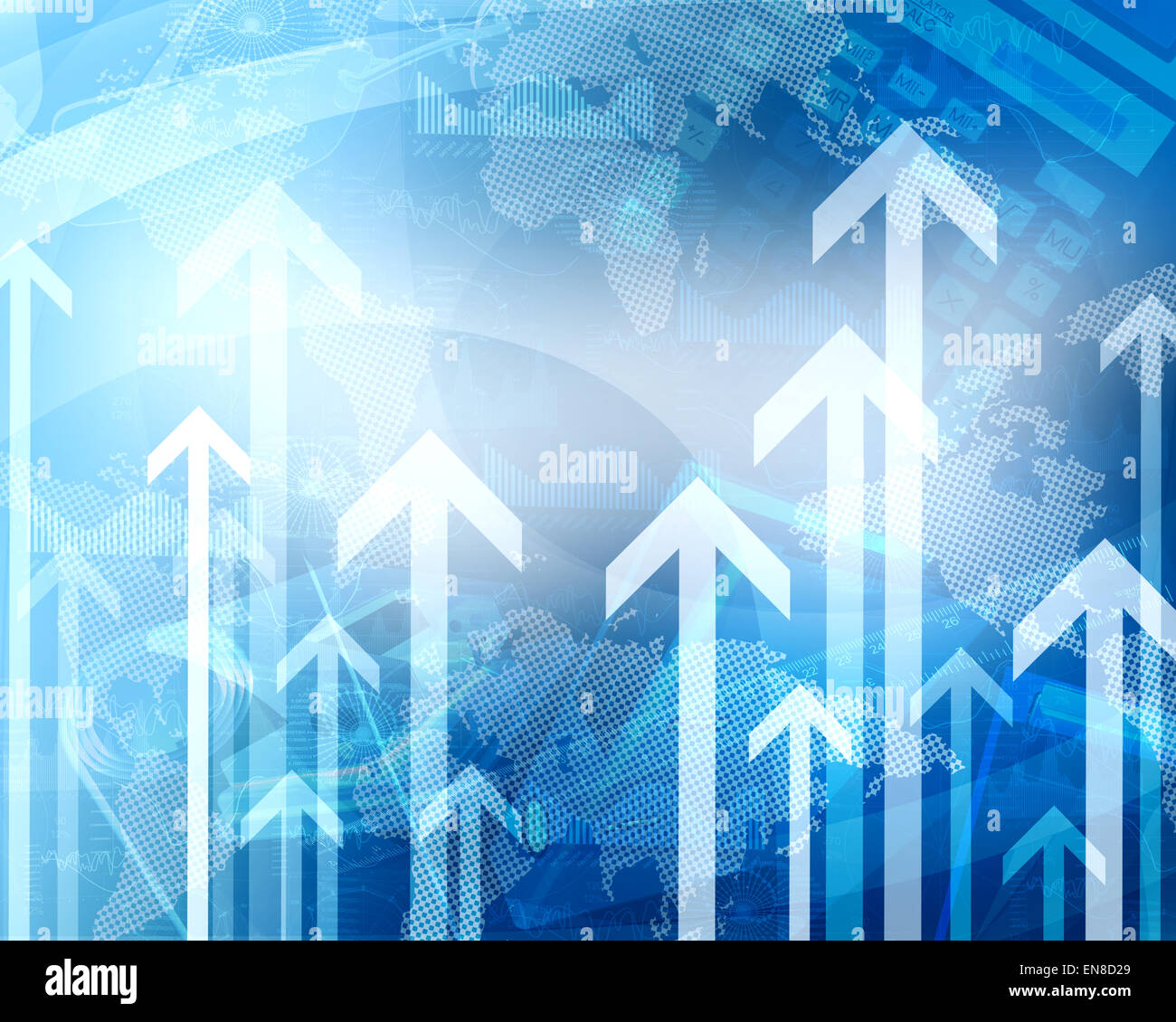 Blue abstract arrows hi-res stock photography and images - Alamy