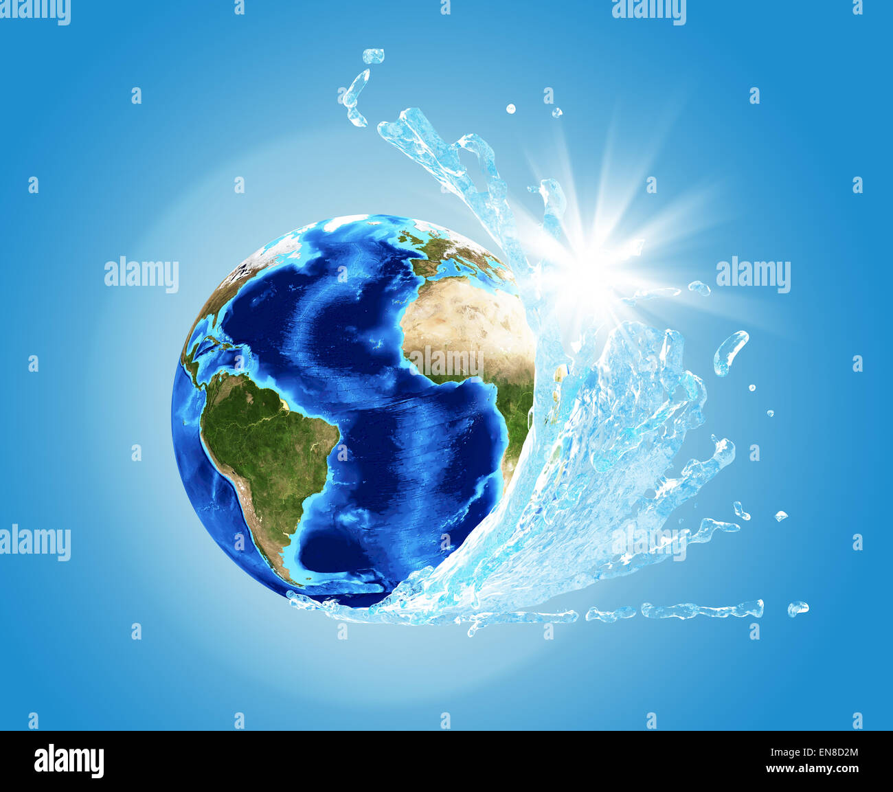 Earth model ocean wave world 3d hi-res stock photography and images - Alamy