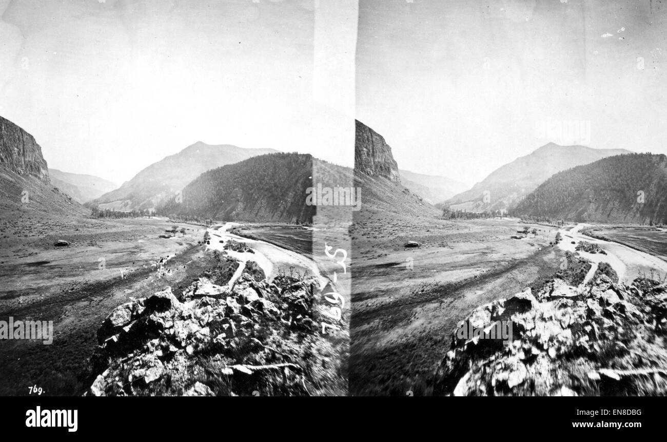 This 1874 photograph shows the Wagon Wheel Gap area along the Rio ...