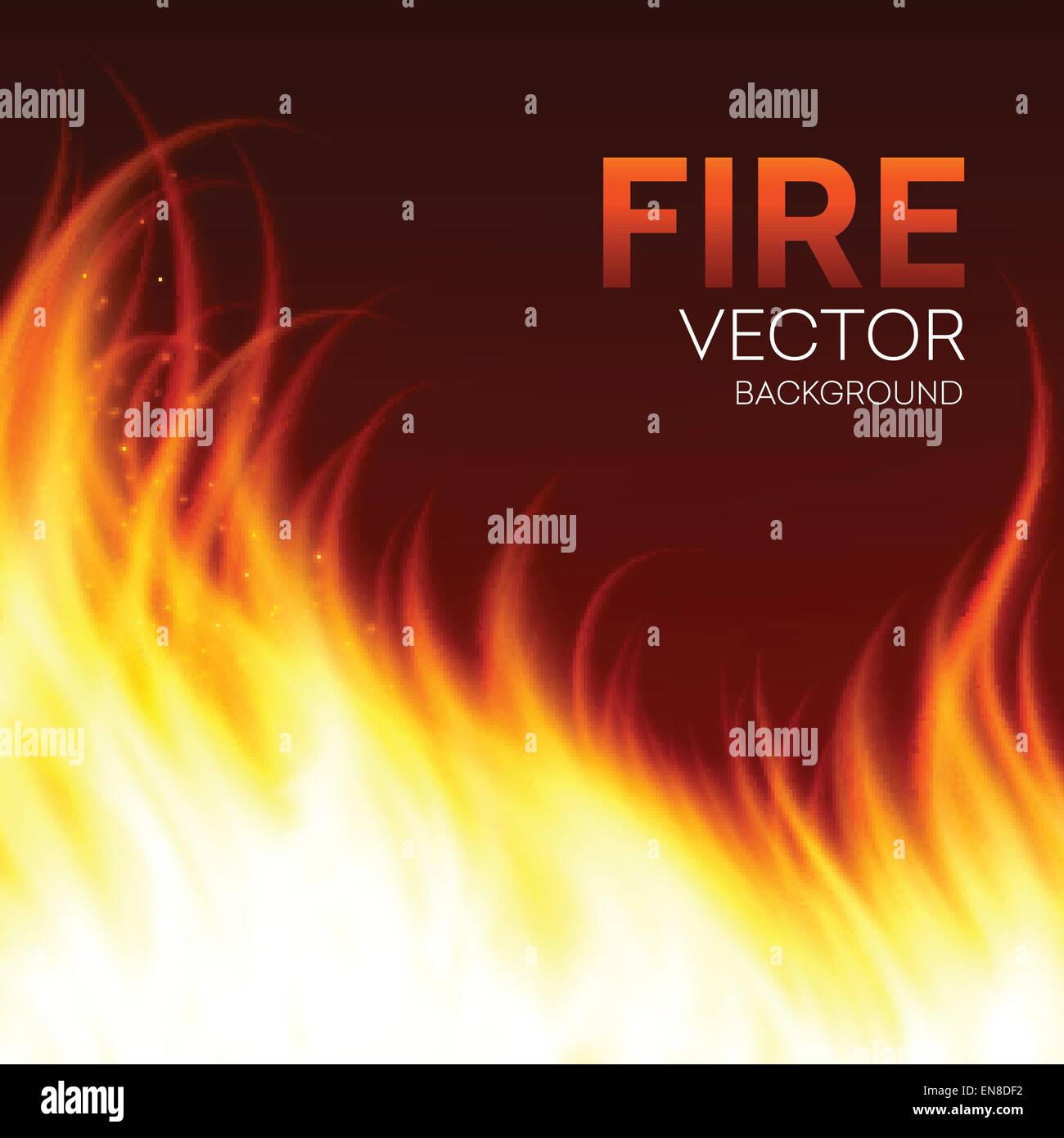 Fire realistic background. Vector illustration EPS 10 Stock Vector ...